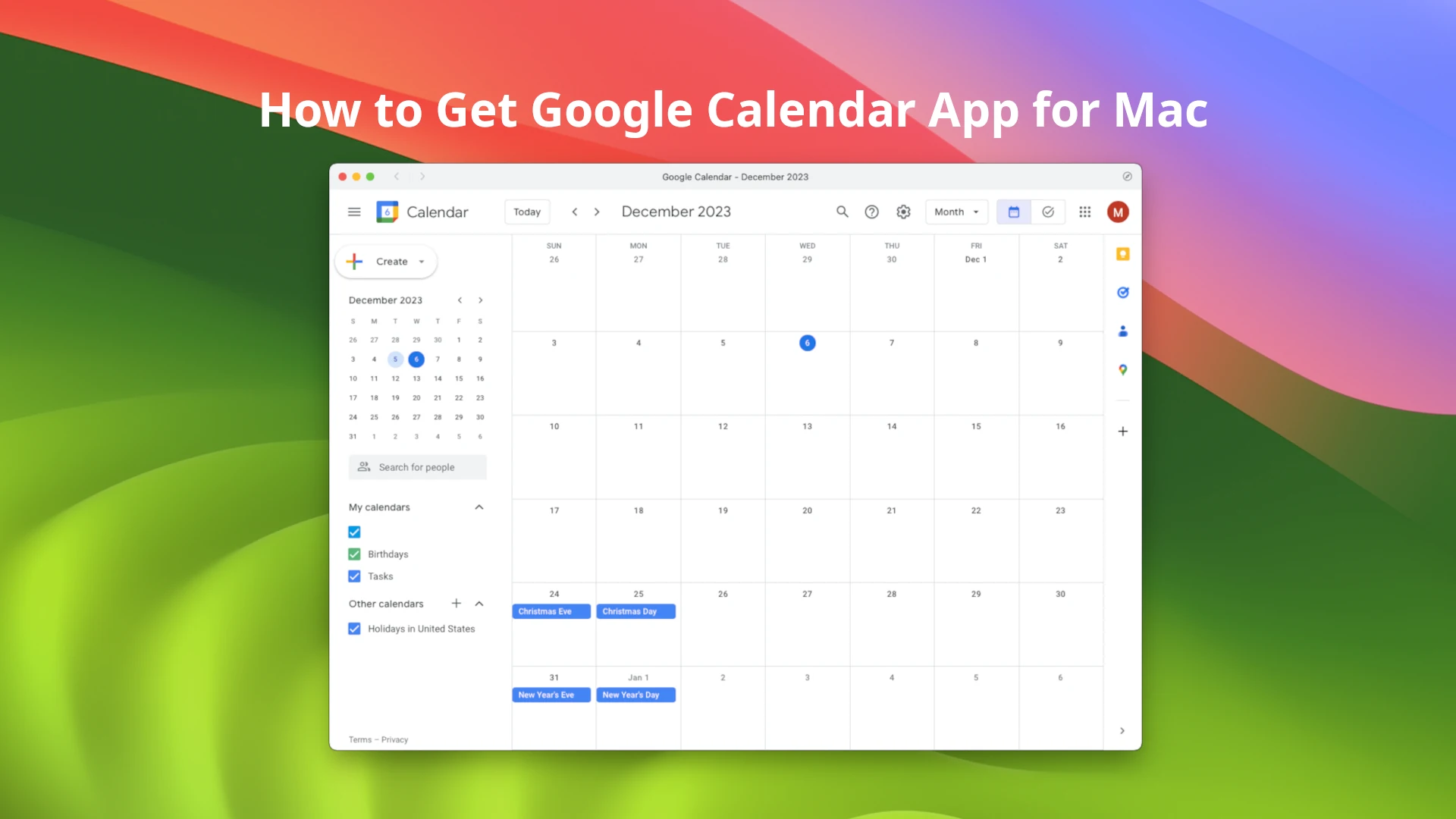 How to Get Google Calendar App for Mac